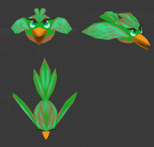 3D model Dracon85 Anime Bird VR / AR / low-poly | CGTrader