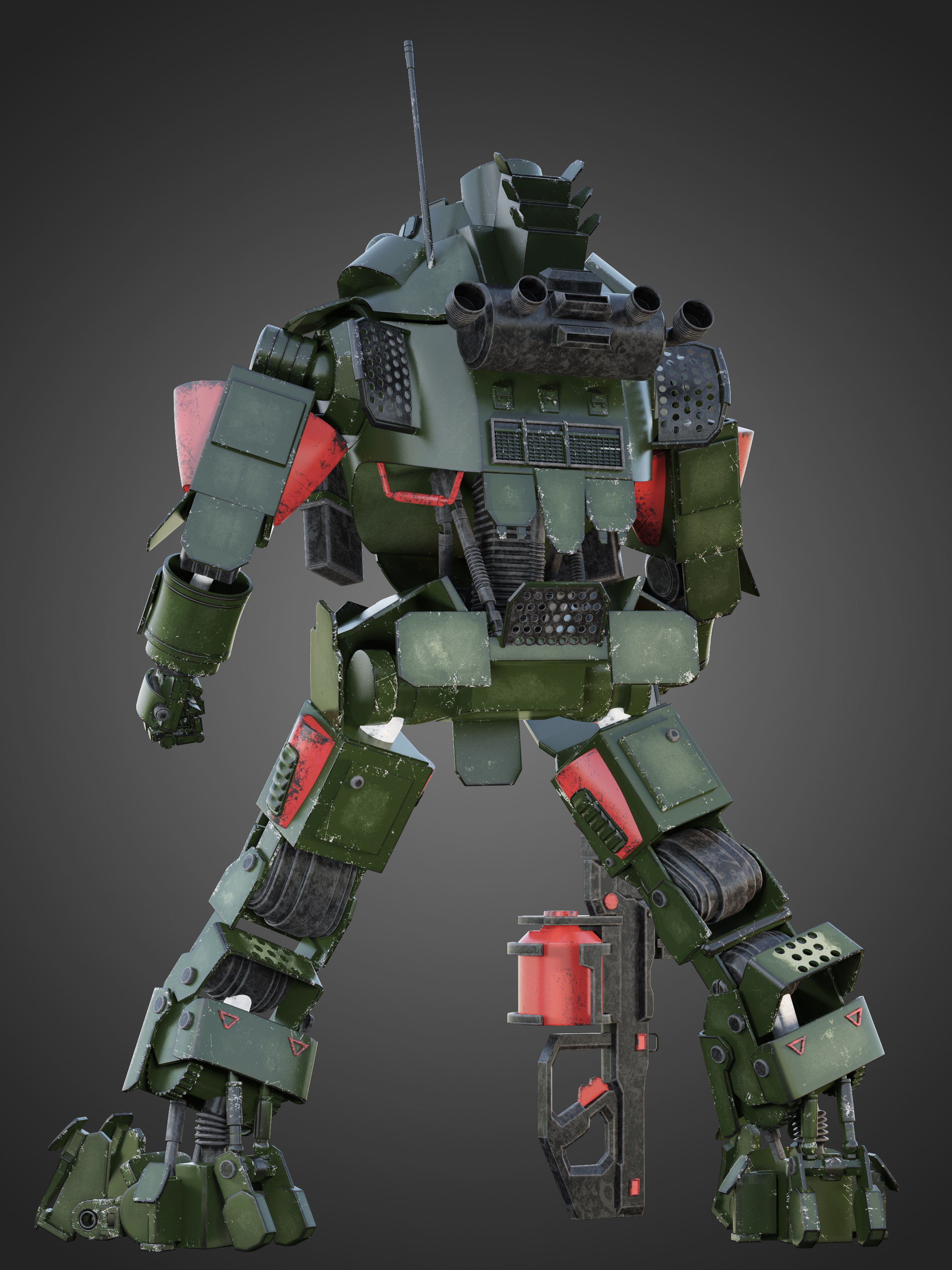Titanfall Atlas RIGGED 3D model animated rigged | CGTrader