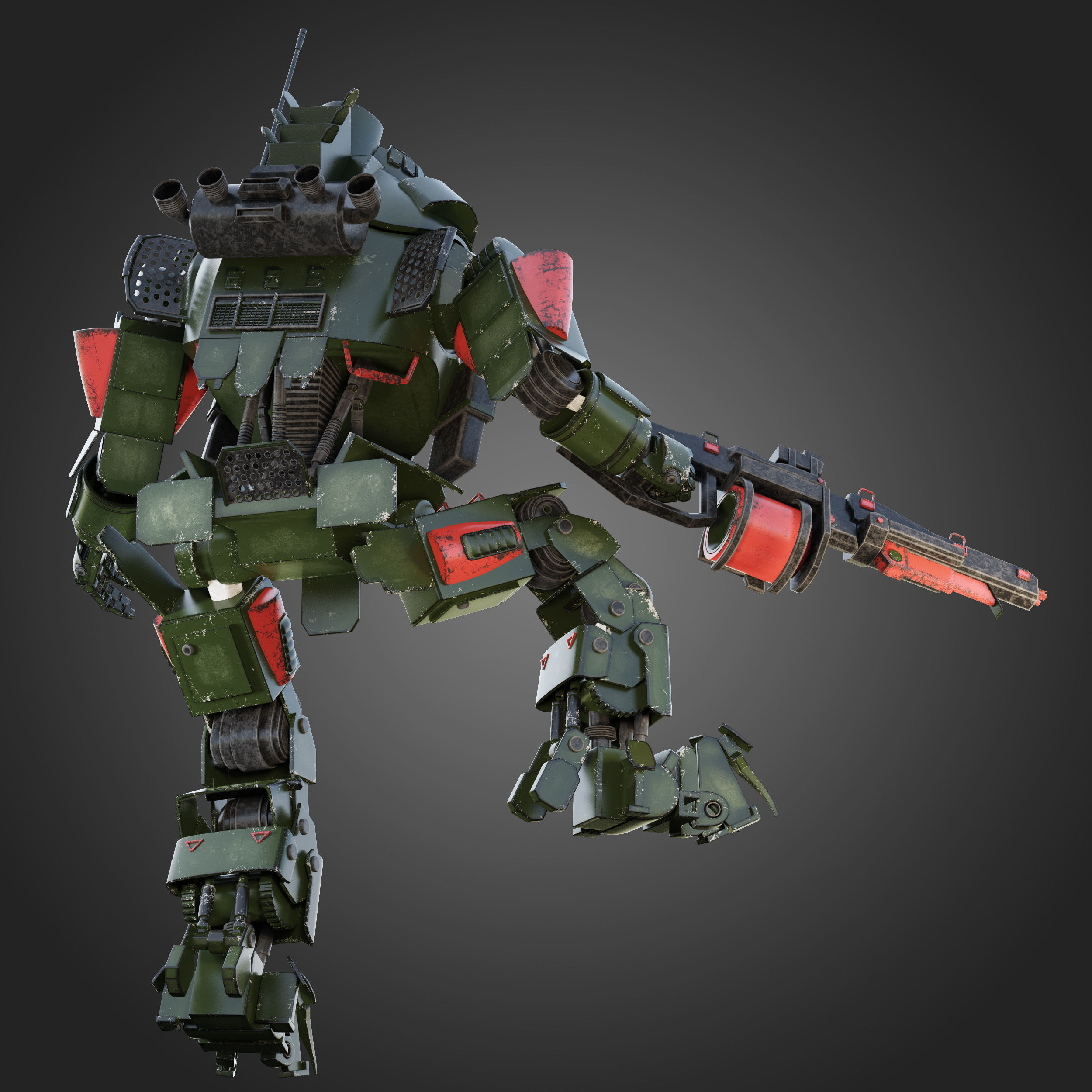 Titanfall Atlas RIGGED 3D model animated rigged | CGTrader