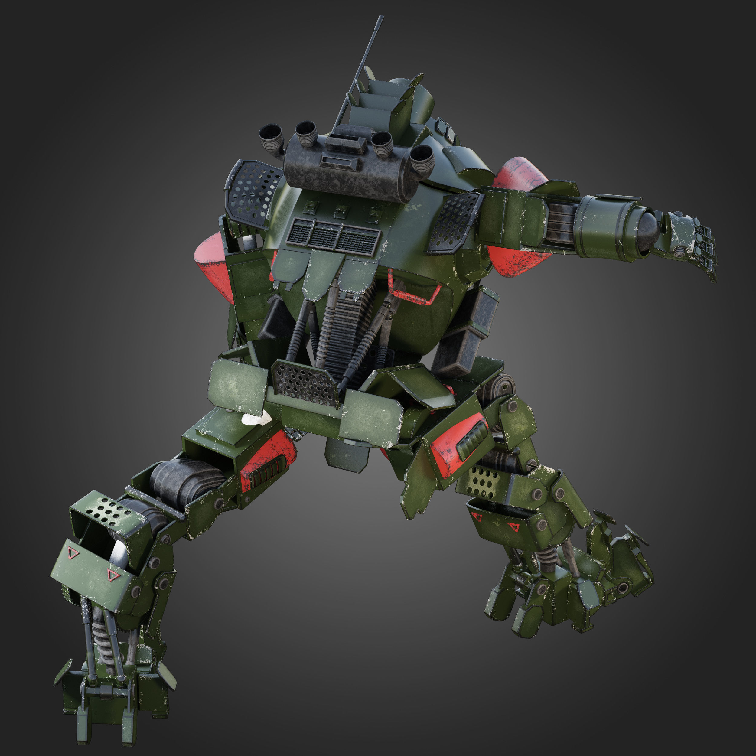 Titanfall Atlas RIGGED 3D model animated rigged | CGTrader