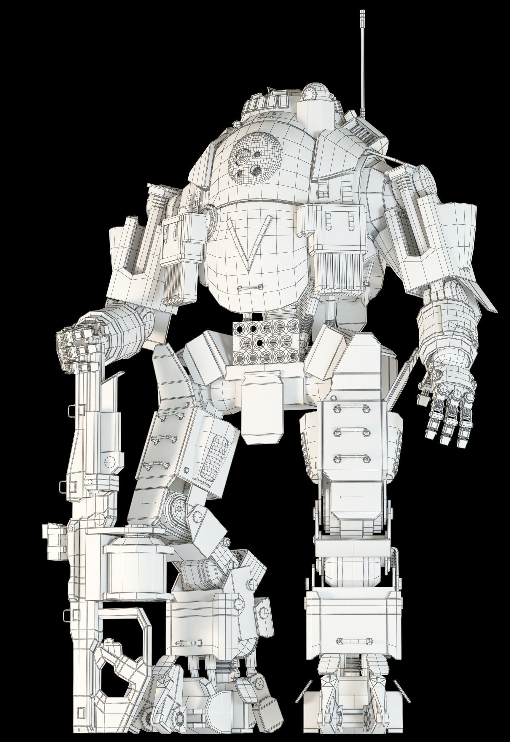 Titanfall Atlas RIGGED 3D model animated rigged | CGTrader