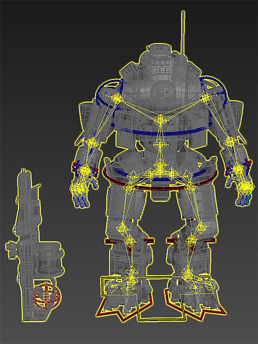 Titanfall Atlas RIGGED 3D model animated rigged | CGTrader
