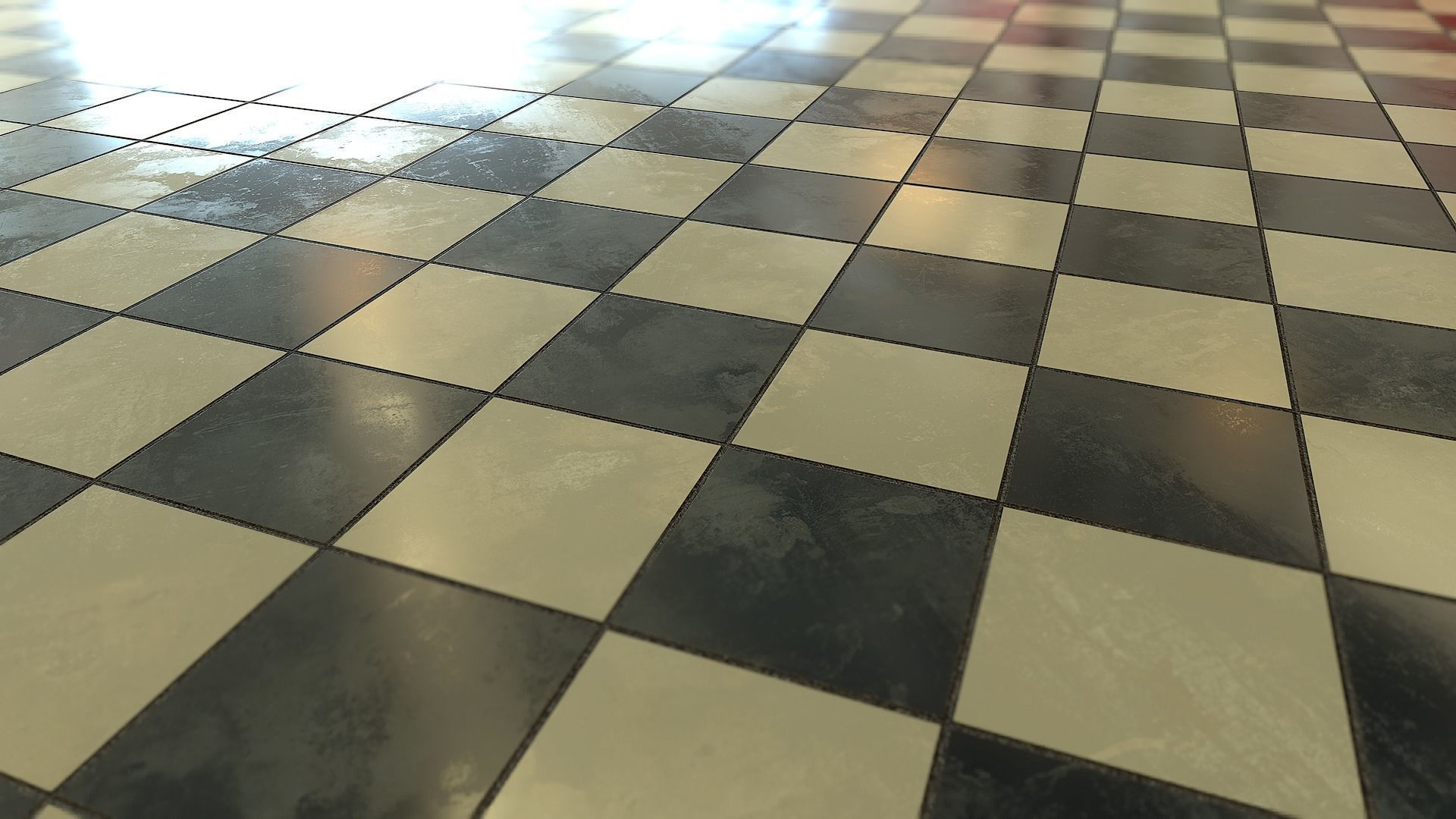 Polished marble checkers PBR Texture | CGTrader