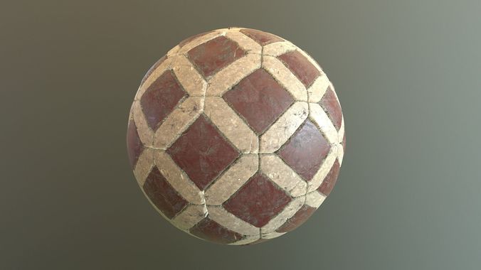 Stone Checker Floor PBR Texture | CGTrader