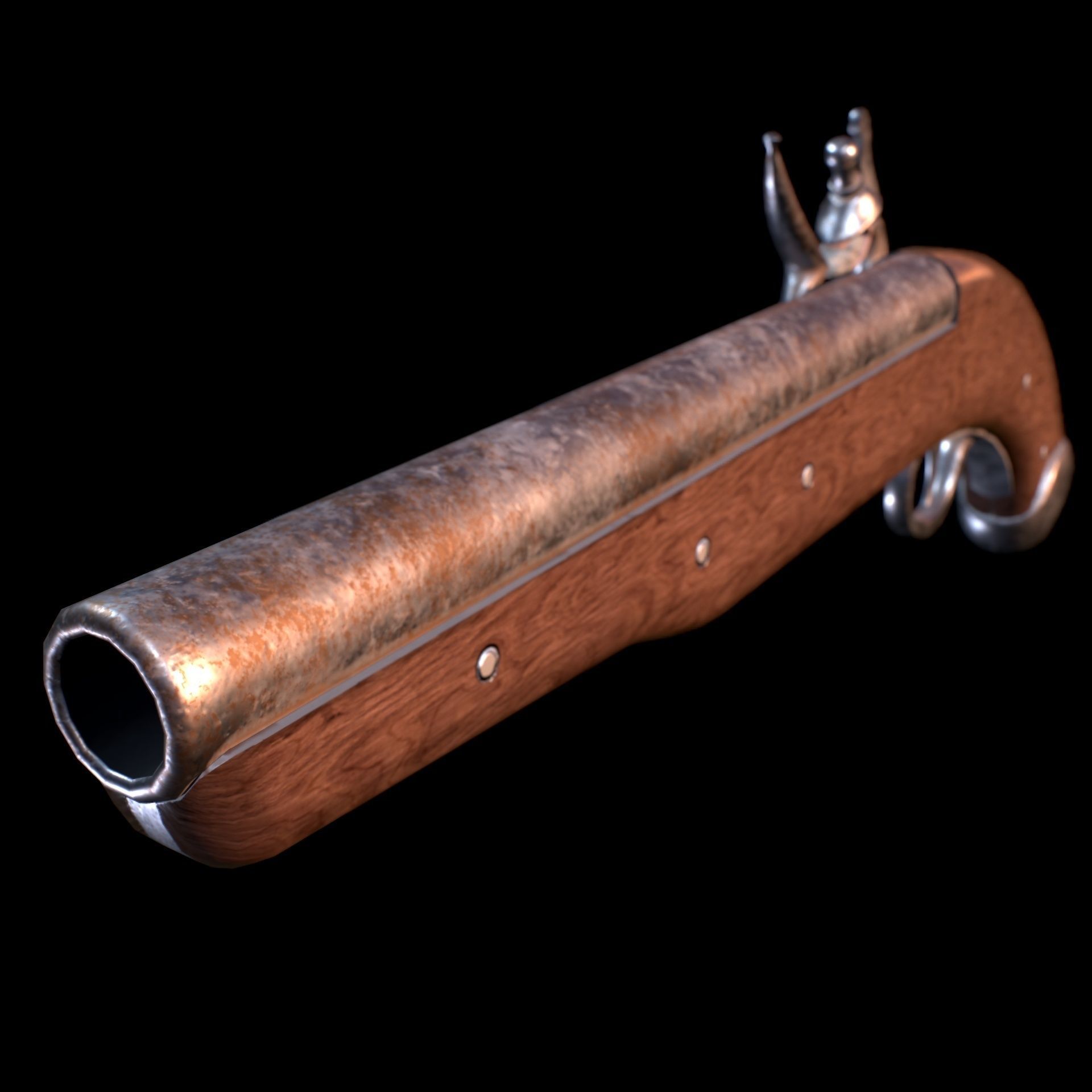 3D model HIE Game Ready Musket D180221 VR / AR / low-poly | CGTrader