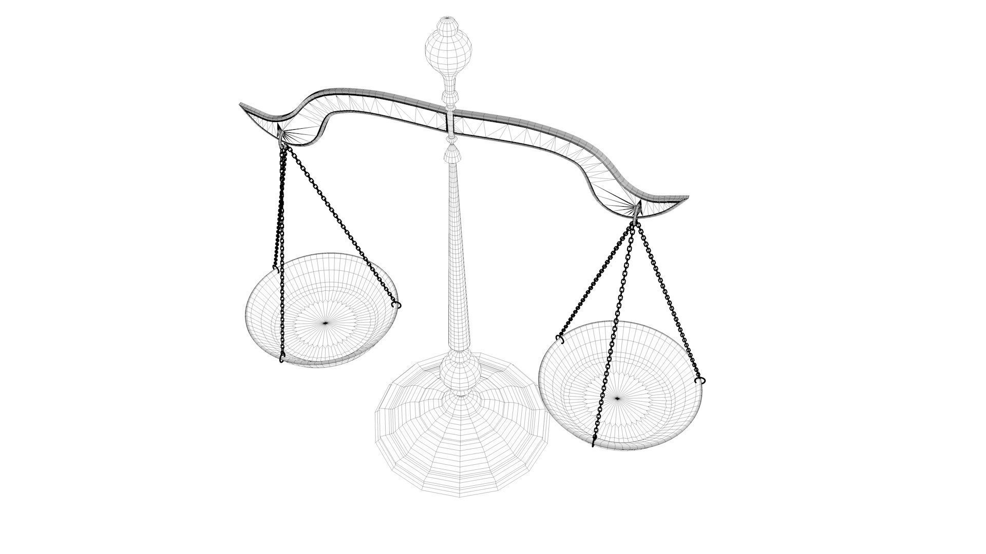 Balance scale 3D model | CGTrader