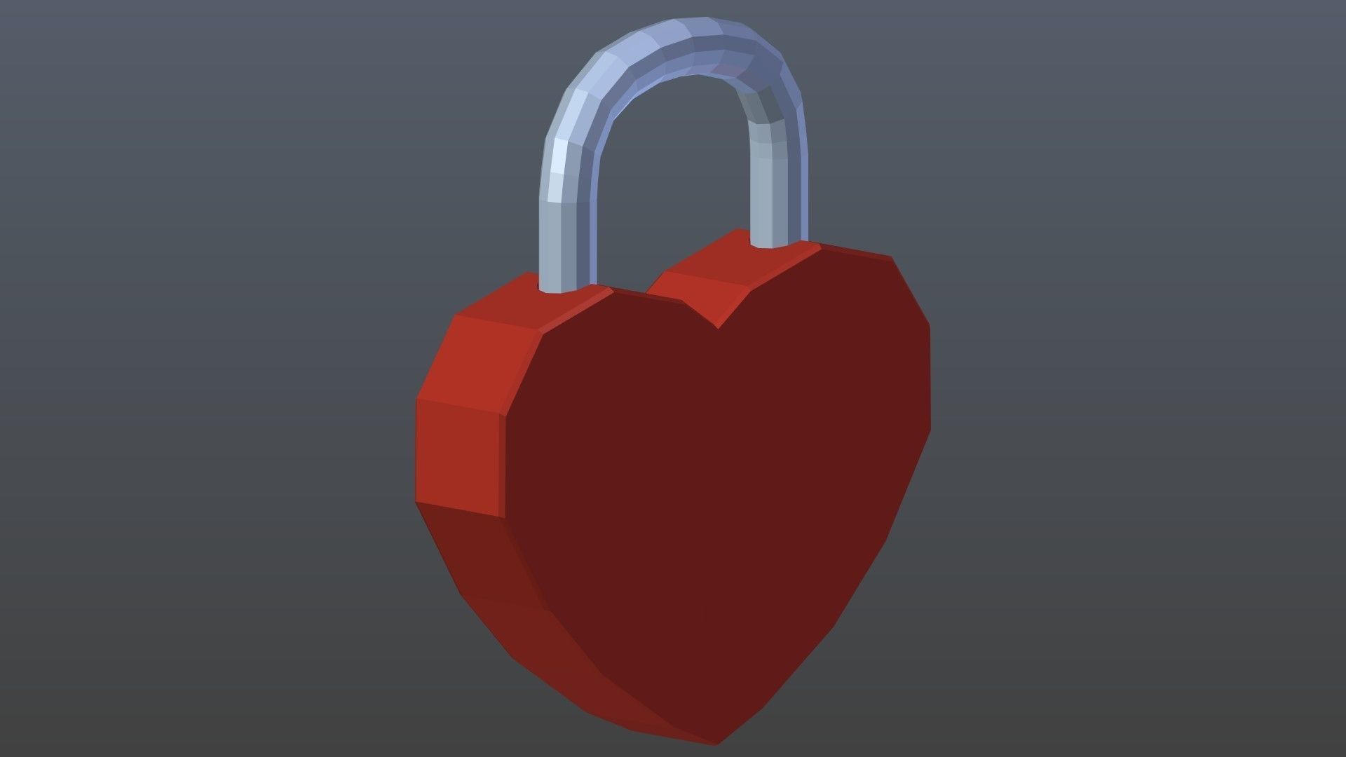 3D model Low poly Lock heart VR / AR / low-poly | CGTrader