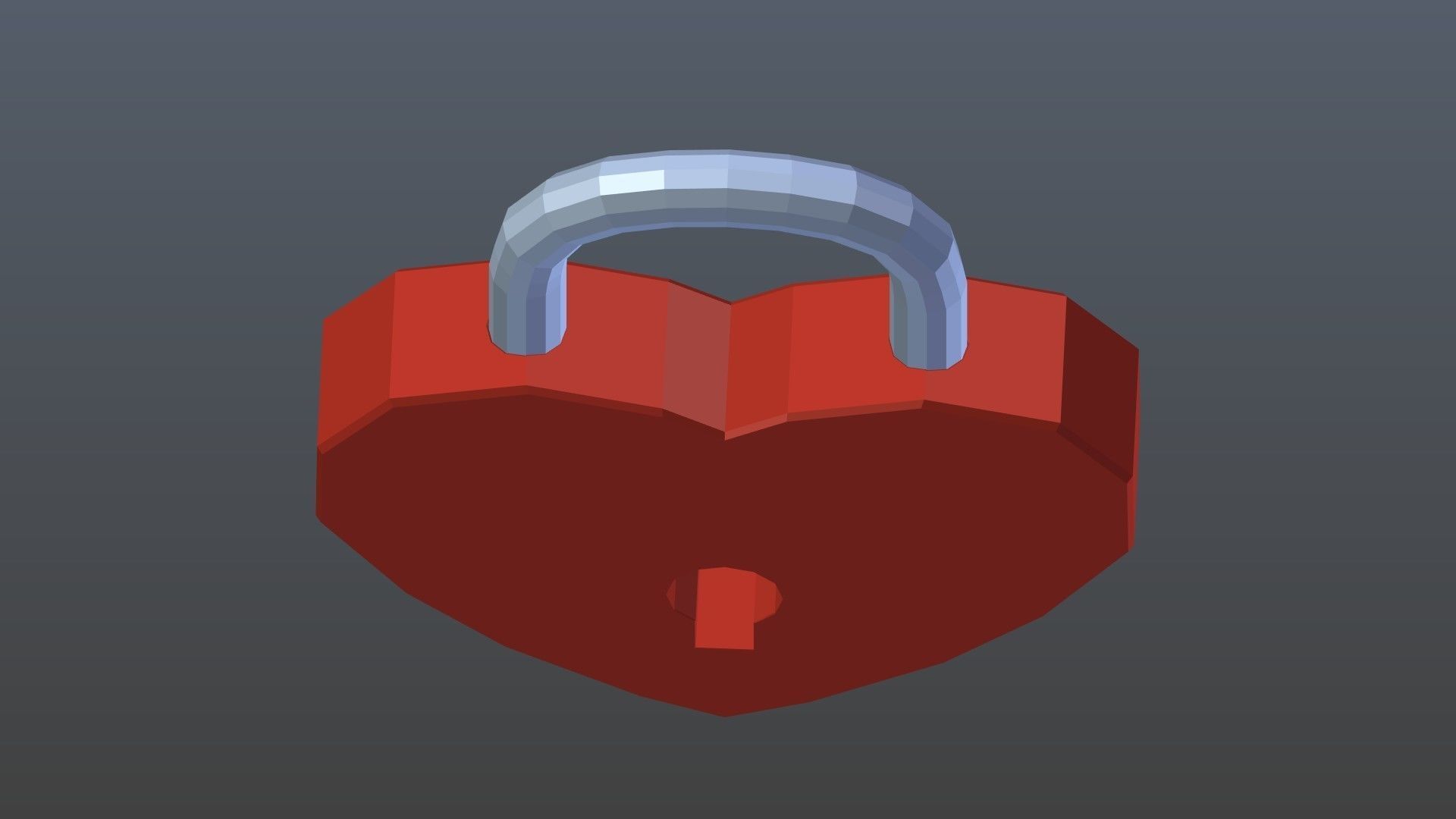 3D model Low poly Lock heart VR / AR / low-poly | CGTrader