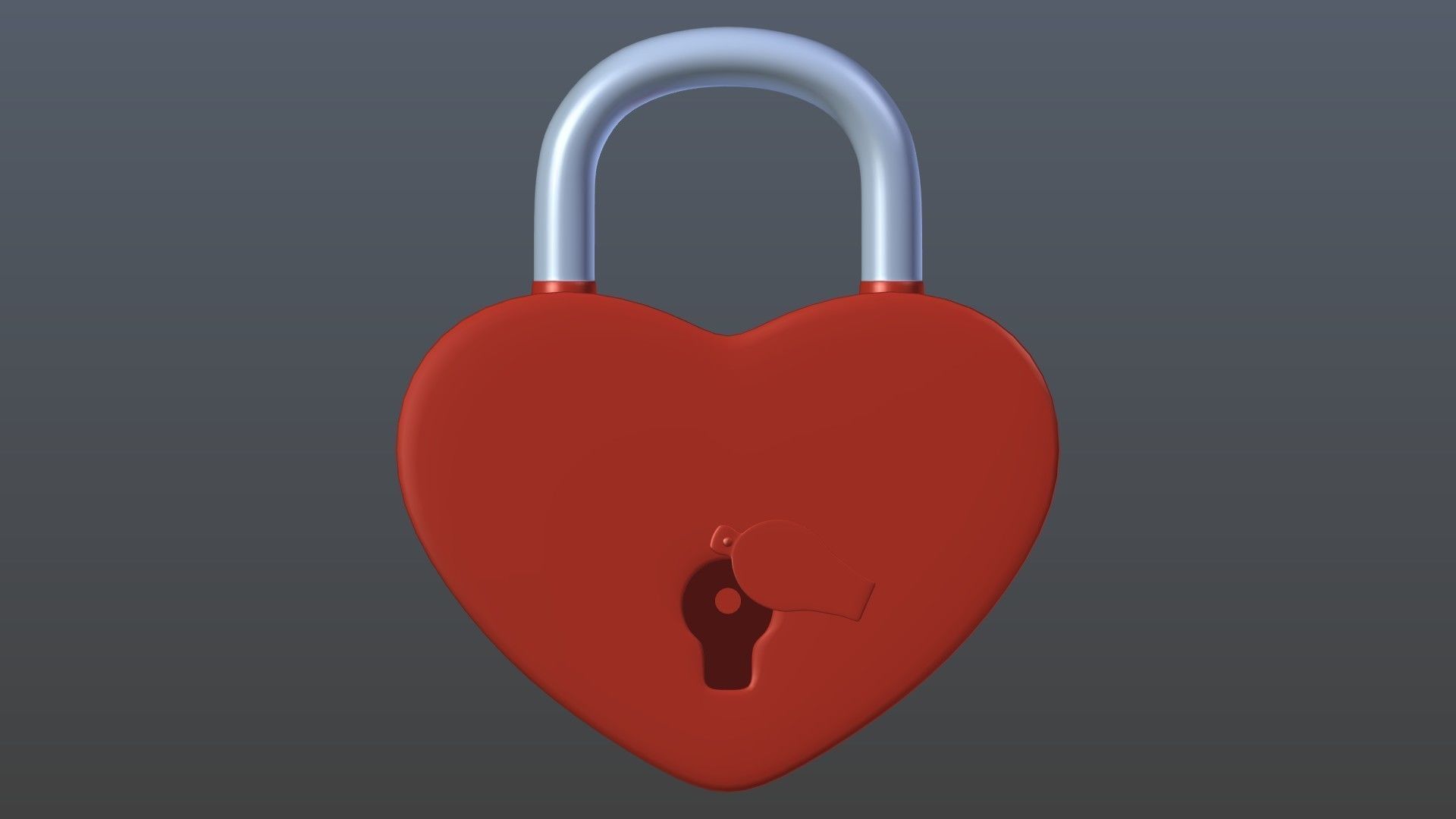 Lock heart 1 3D model | CGTrader