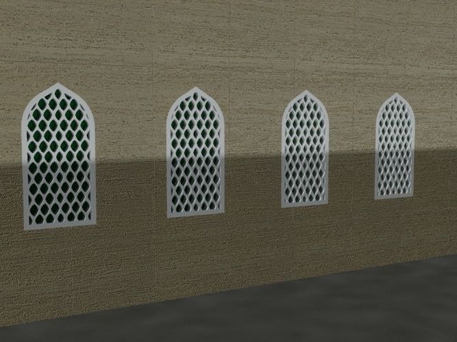 mosque window free 3D model | CGTrader