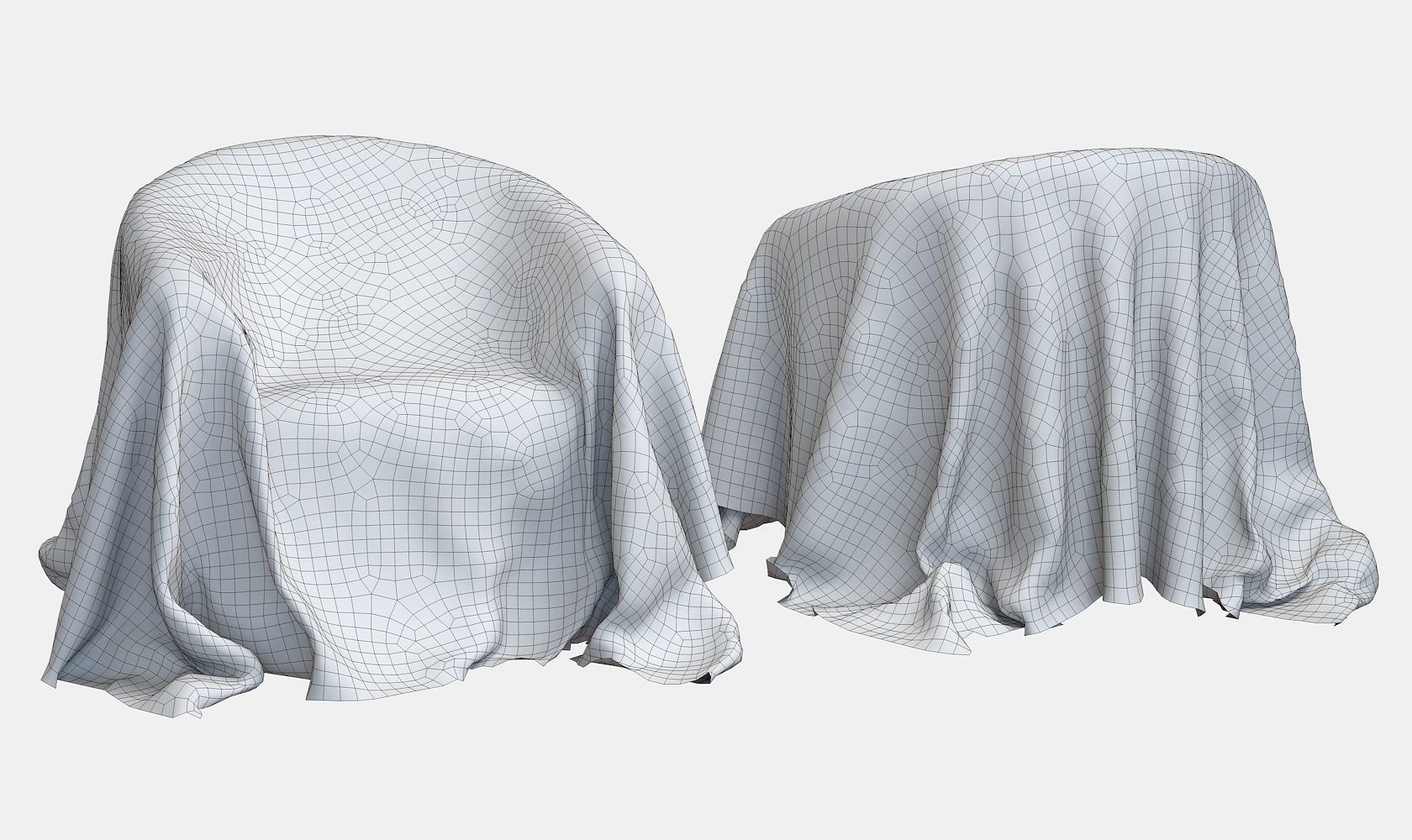 3D model Fabric Cover V4 VR / AR / low-poly | CGTrader