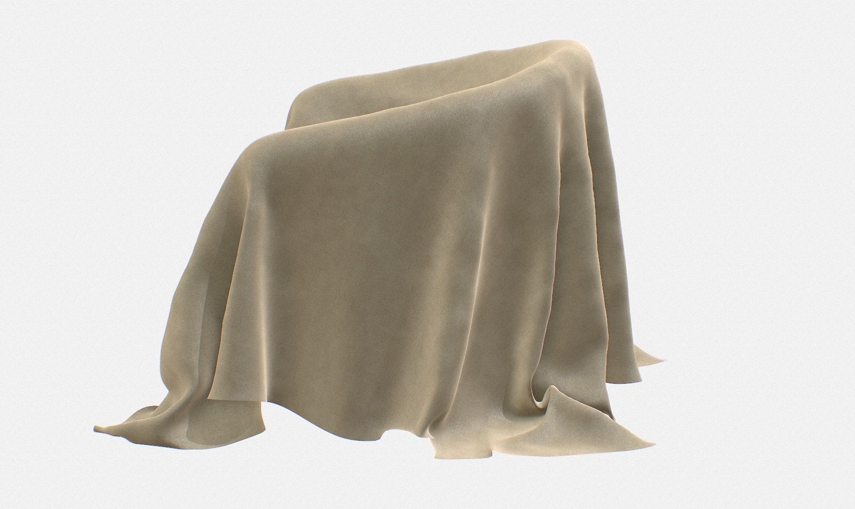 3D model Fabric Cover V4 VR / AR / low-poly | CGTrader