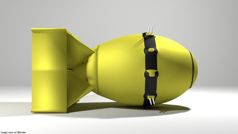 Atomic Bomb - Fat Man 3D model | CGTrader