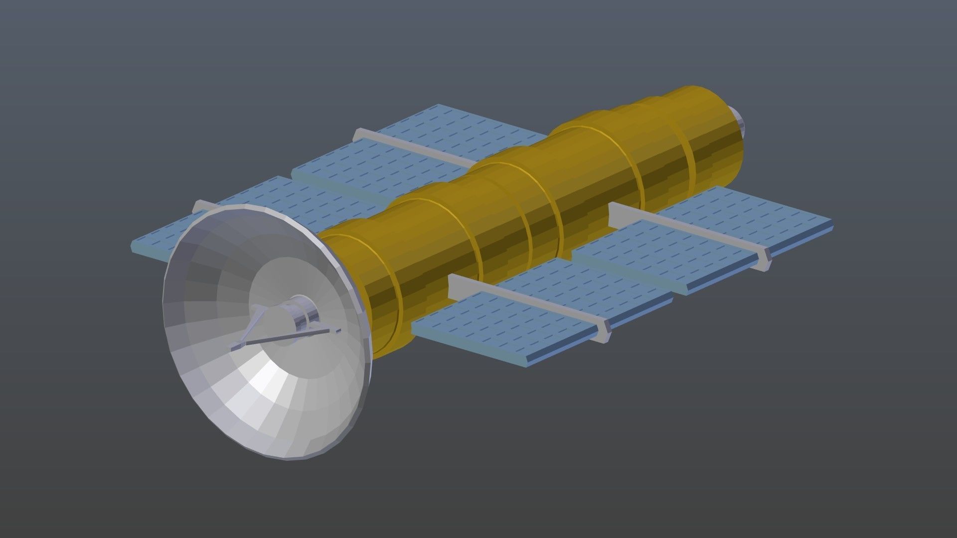 3D model Low poly satellite 3 VR / AR / low-poly | CGTrader