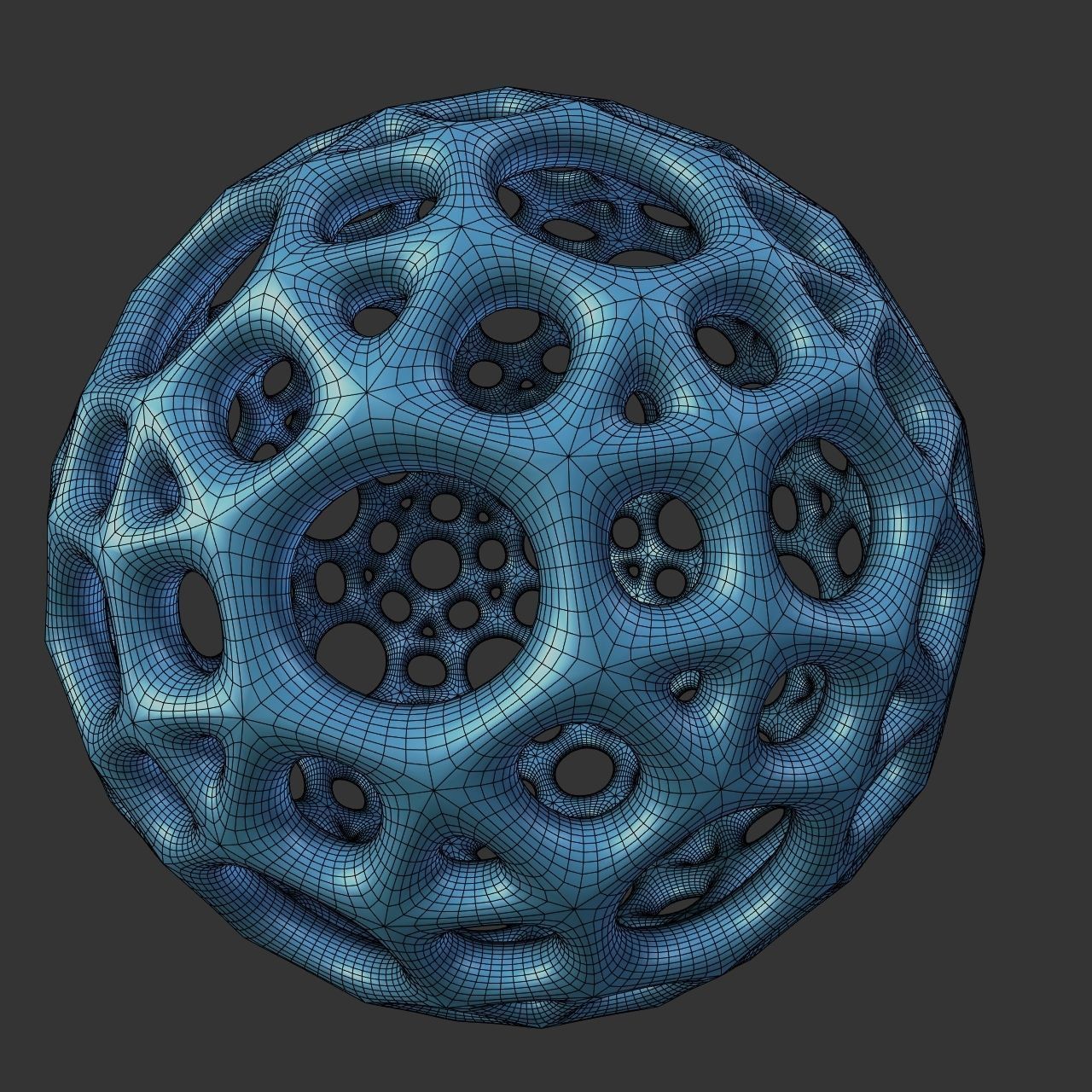 Beautiful ball with holes 3D model 3D printable | CGTrader