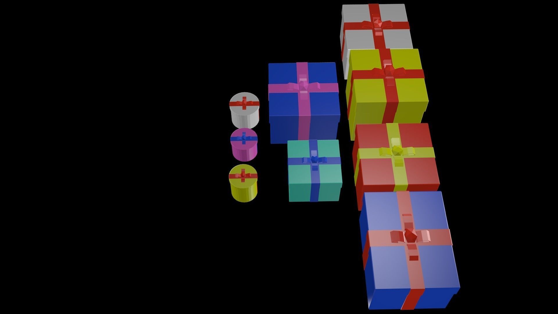 3D model Low poly Gifts Boxes VR / AR / low-poly | CGTrader