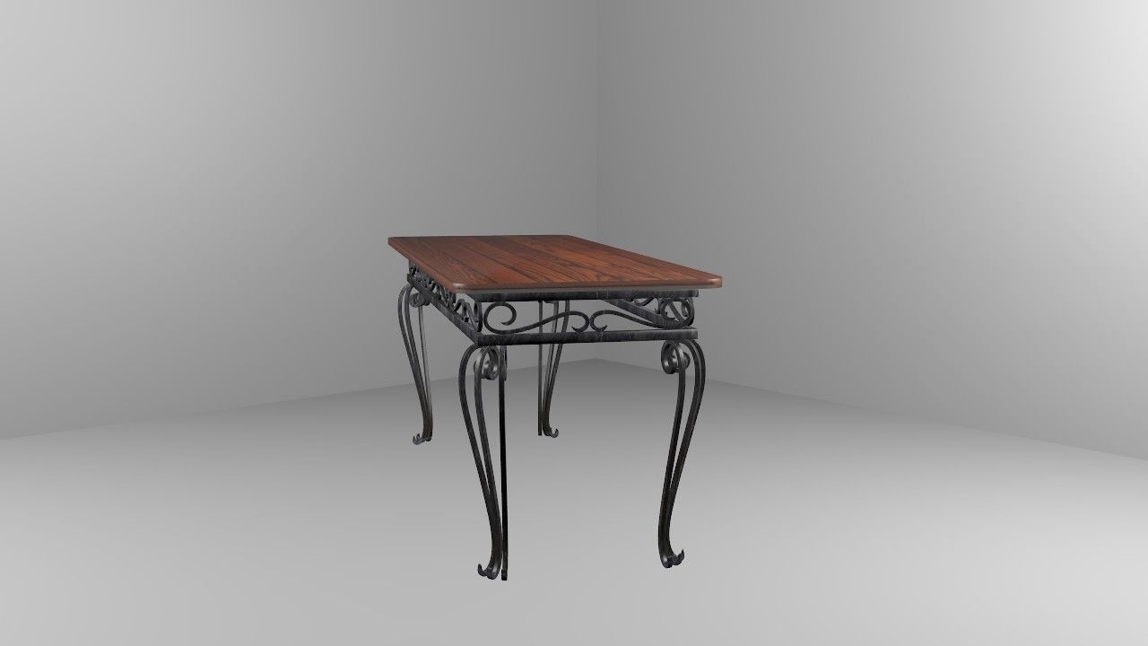 forged table 3D model | CGTrader