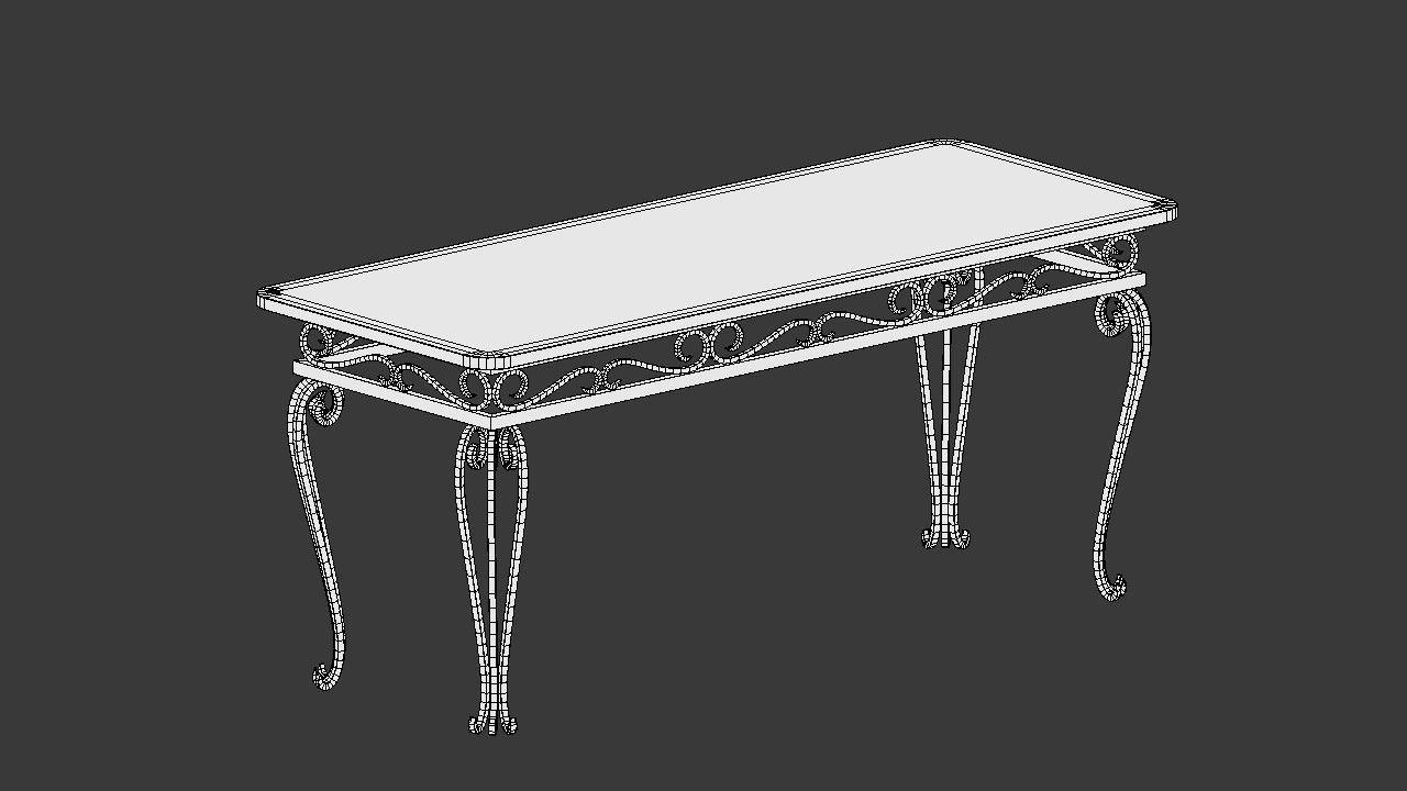 forged table 3D model | CGTrader