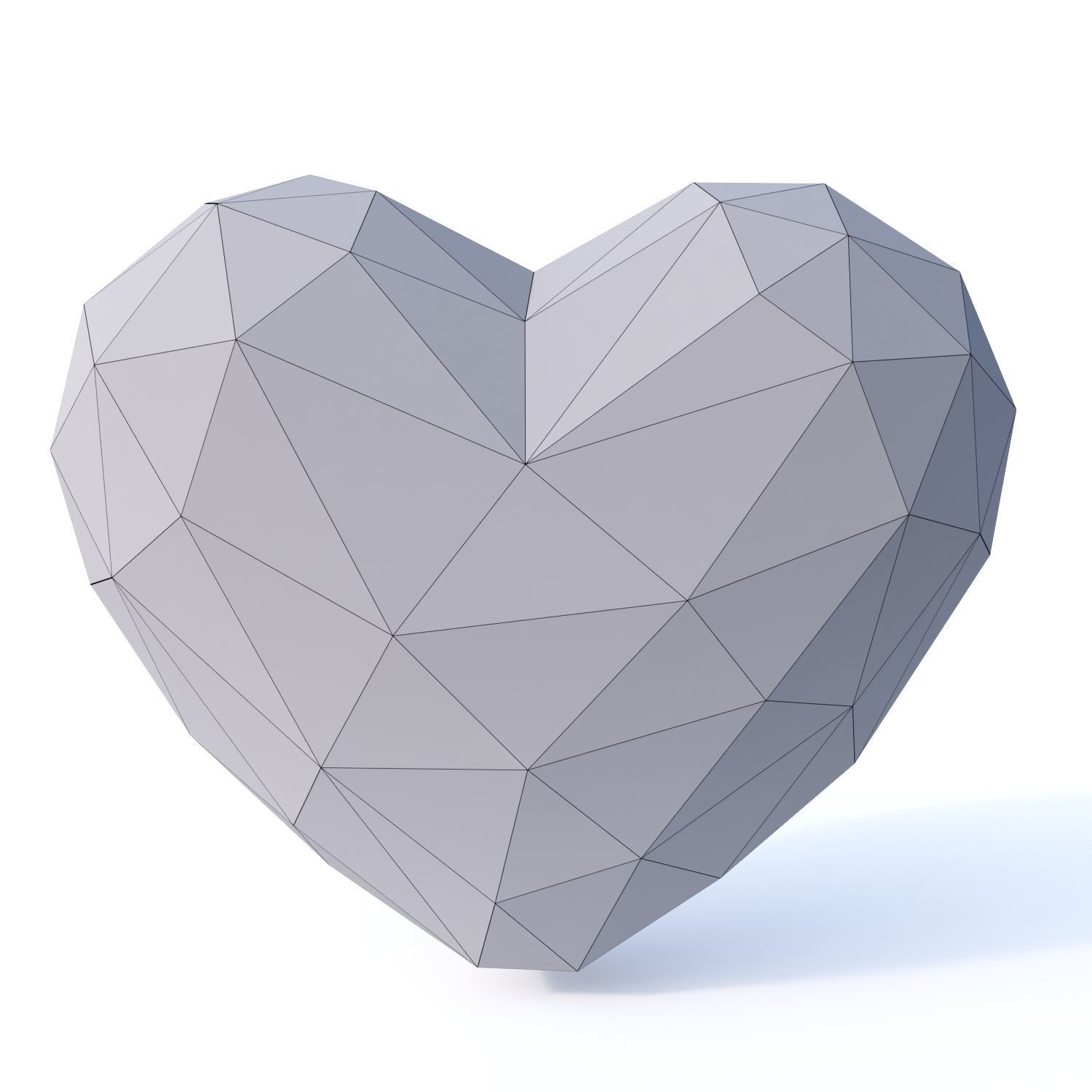 Heart Symbol Low Poly free VR / AR / low-poly 3D model | CGTrader