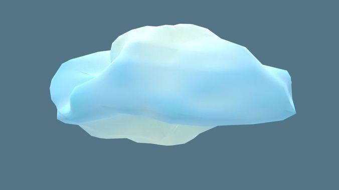3D model Low Poly Cloud VR / AR / low-poly | CGTrader