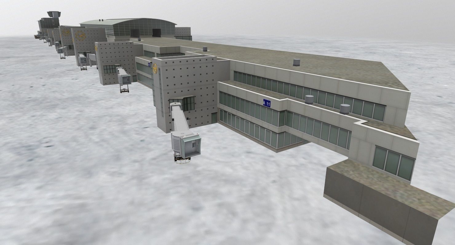 3D model EDDF Terminal 1A2 2 VR / AR / low-poly | CGTrader