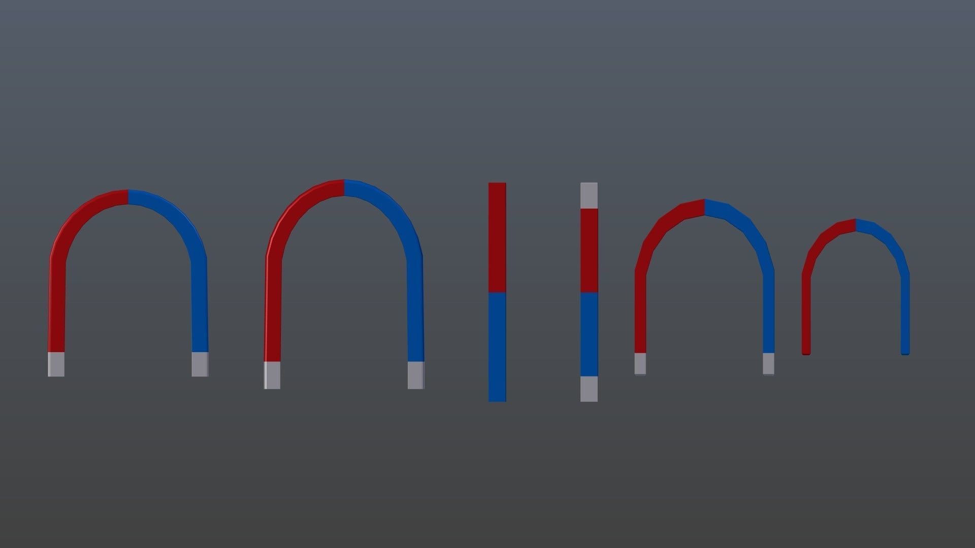 3D model Low poly magnets VR / AR / low-poly | CGTrader