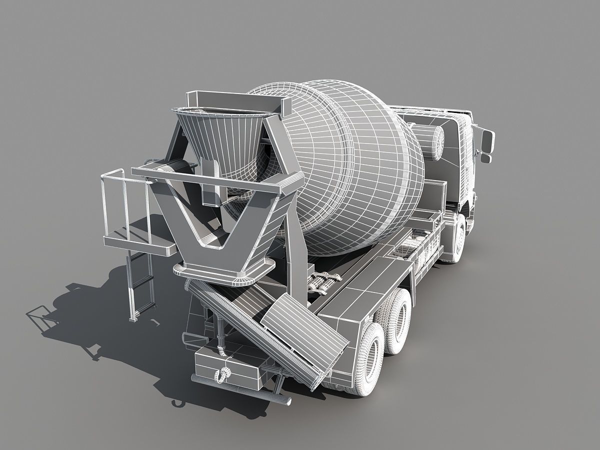 Cement Mixer 3D model | CGTrader
