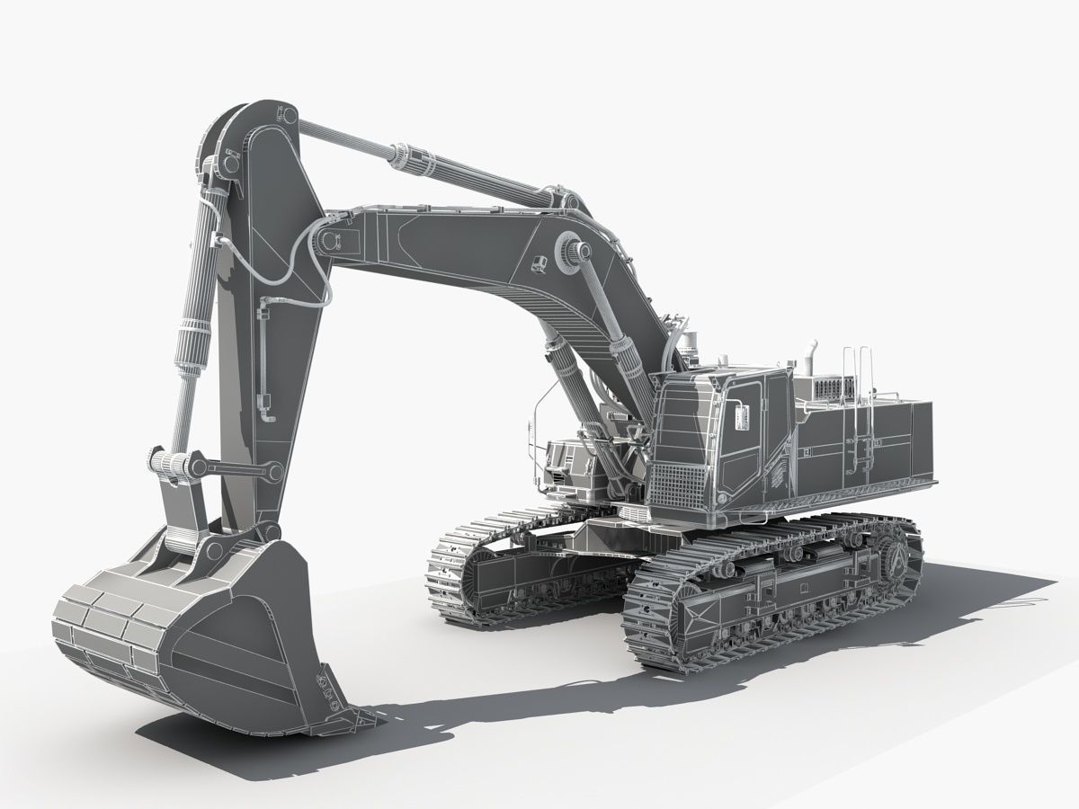 Excavator 3D model | CGTrader