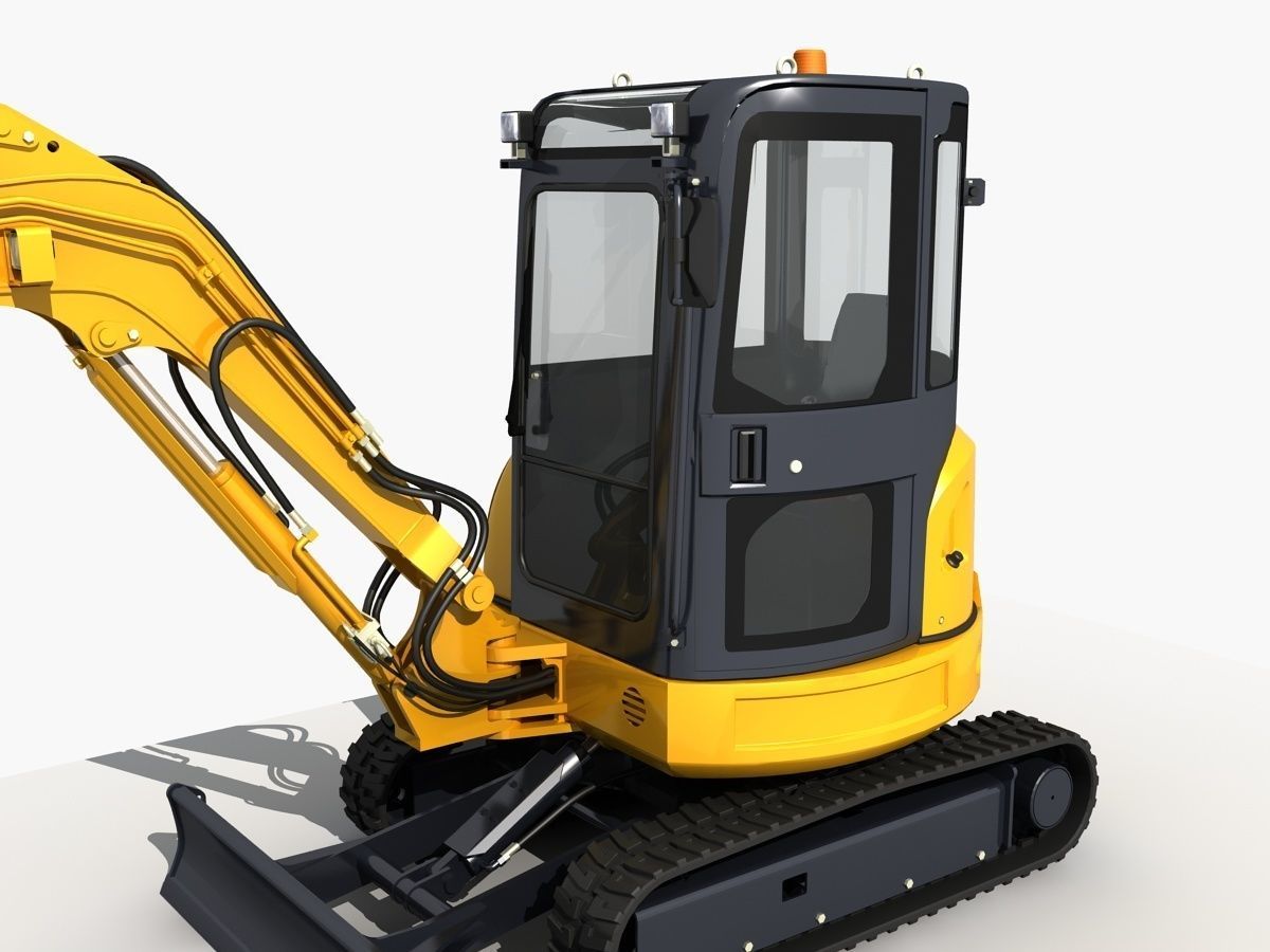 Mini Excavator 3D model | CGTrader