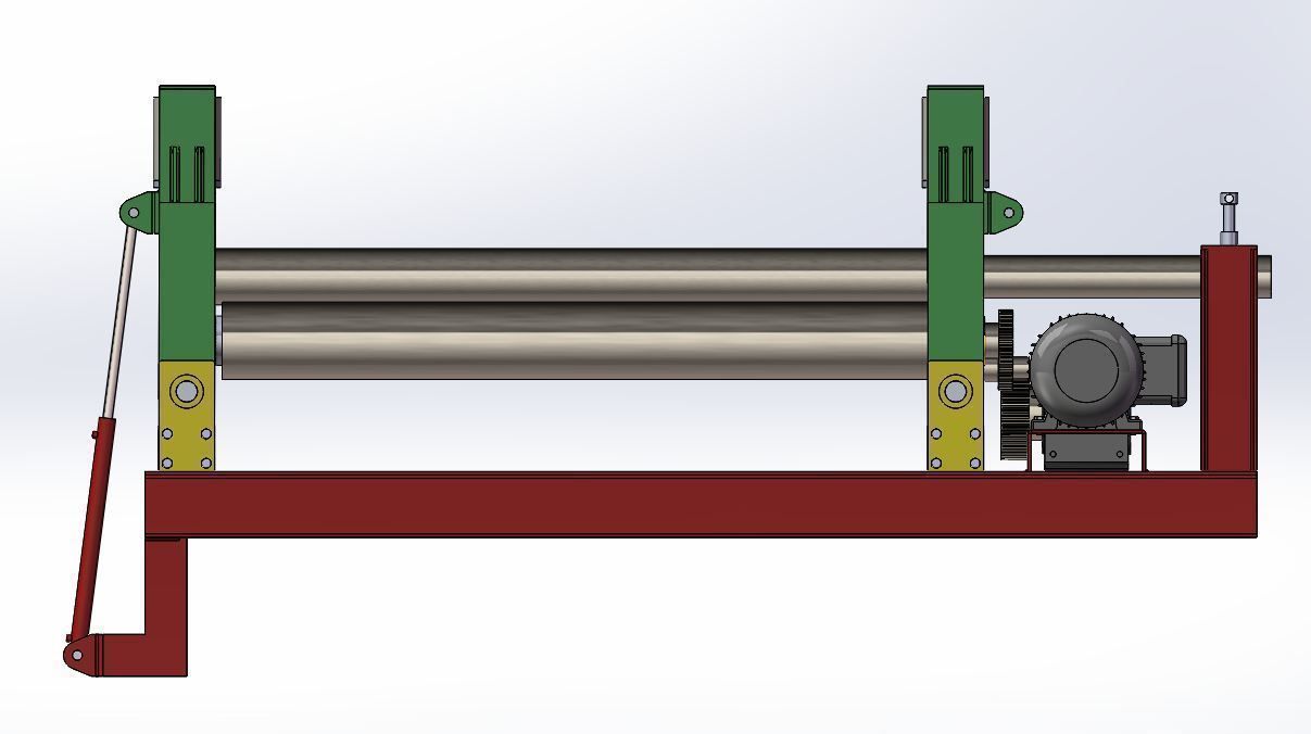 Steel Plate Rolling Machine free 3D model | CGTrader