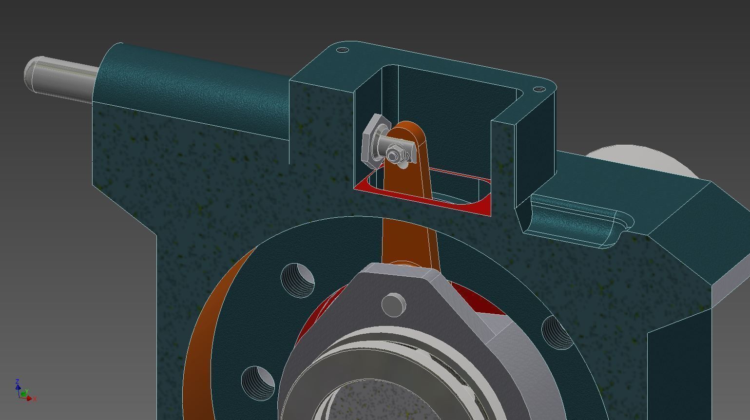 Friction Screw Press Brake Mechanism free 3D model | CGTrader