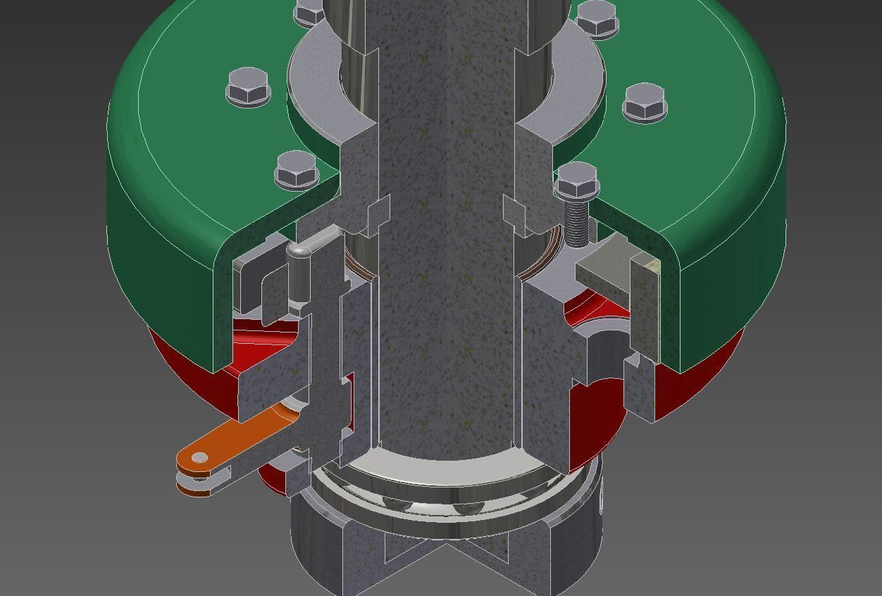 Friction Screw Press Brake Mechanism free 3D model | CGTrader