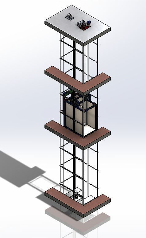 Custom Material Elevator design free 3D model | CGTrader