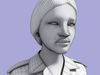 Asian woman - soviet police officer 3D model | CGTrader