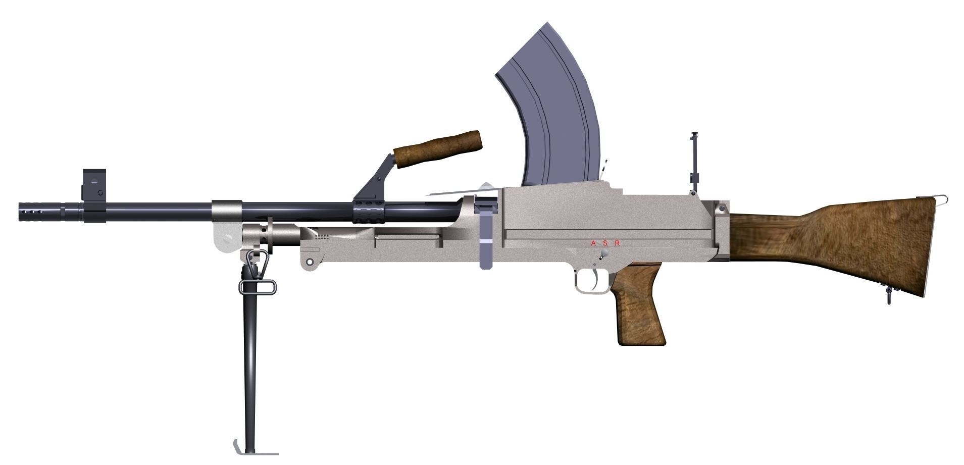 Bren gun Mark 2 3D model | CGTrader