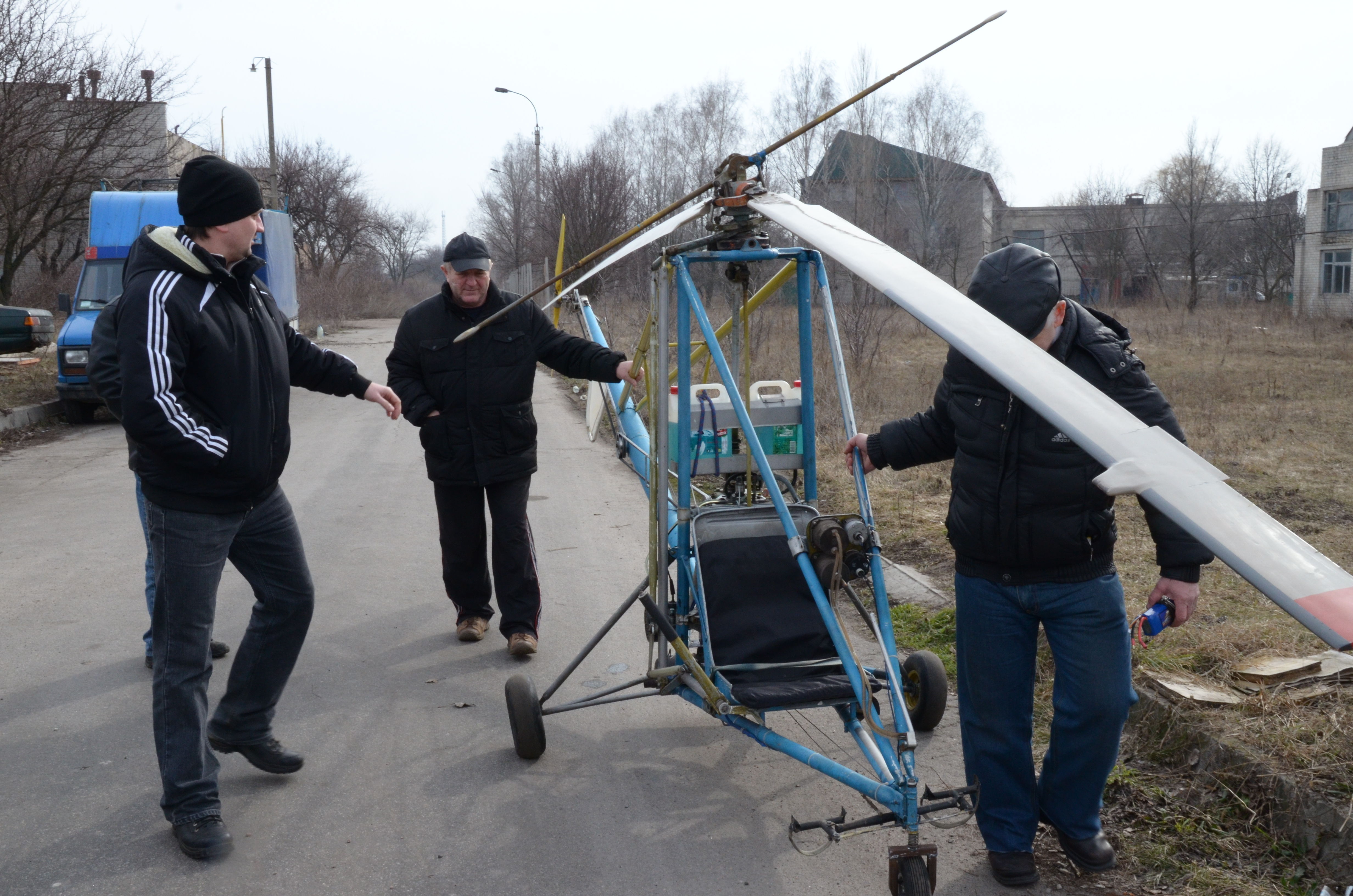 homemade helicopter free 3D model | CGTrader