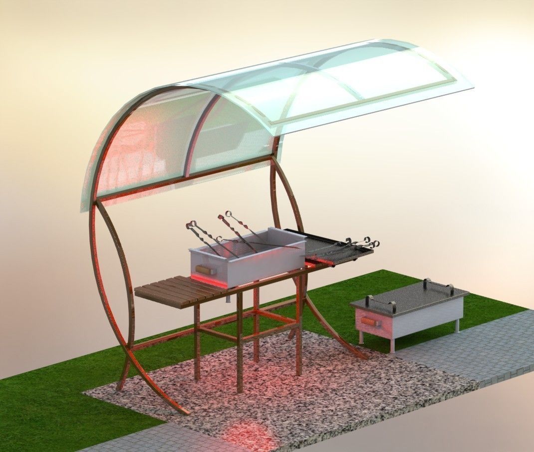 barbecue free 3D model | CGTrader