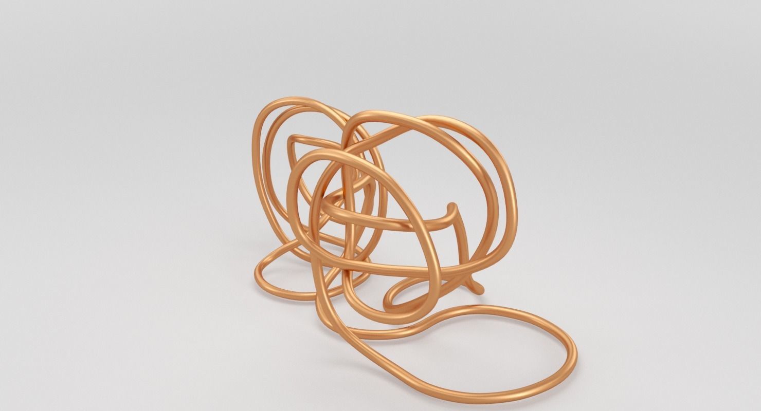 3D model Copper Wire Sculpture VR / AR / low-poly | CGTrader