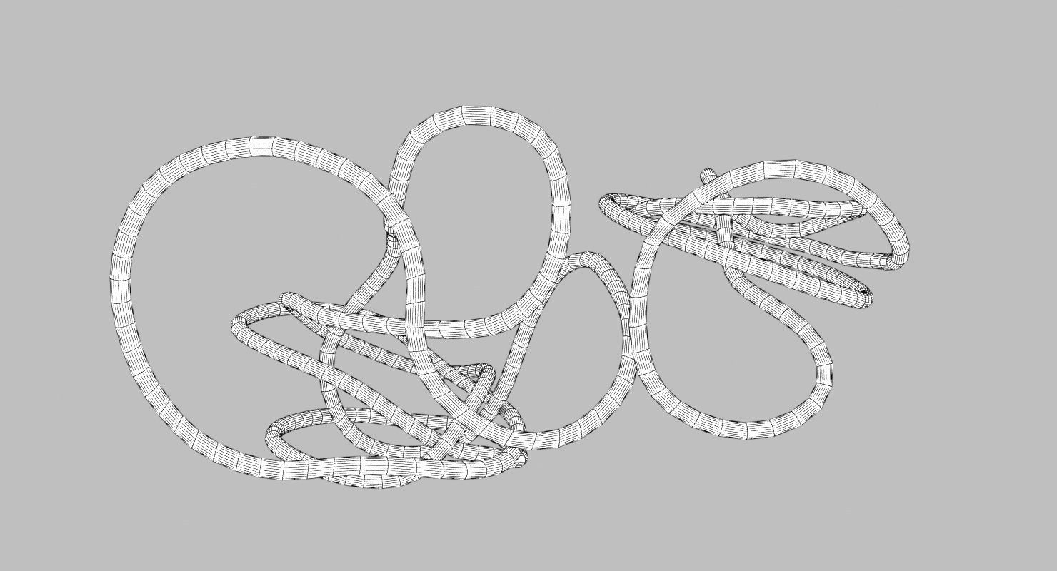 3D model Copper Wire Sculpture VR / AR / low-poly | CGTrader