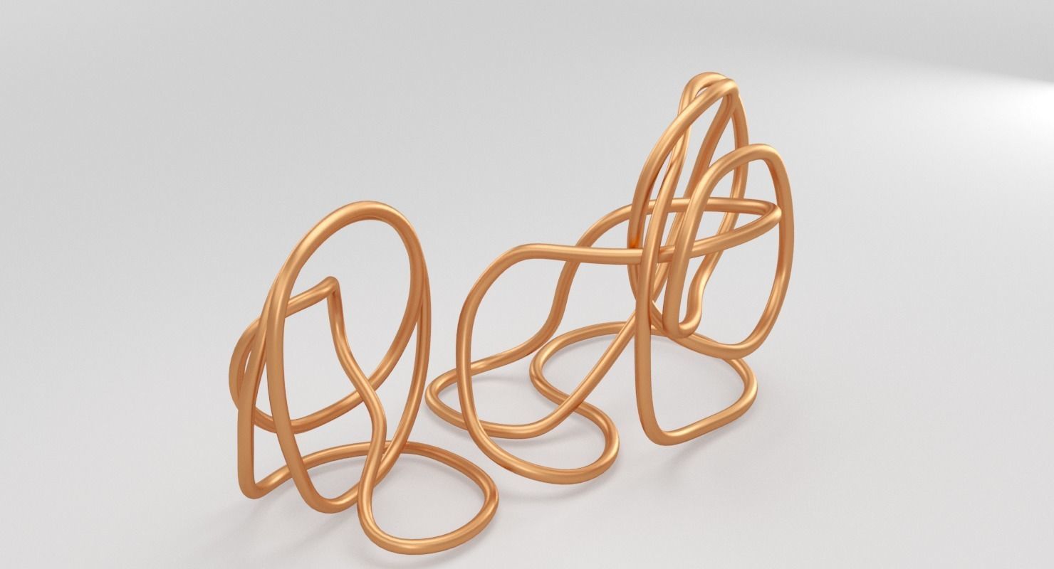 3D model Copper Wire Sculpture VR / AR / low-poly | CGTrader