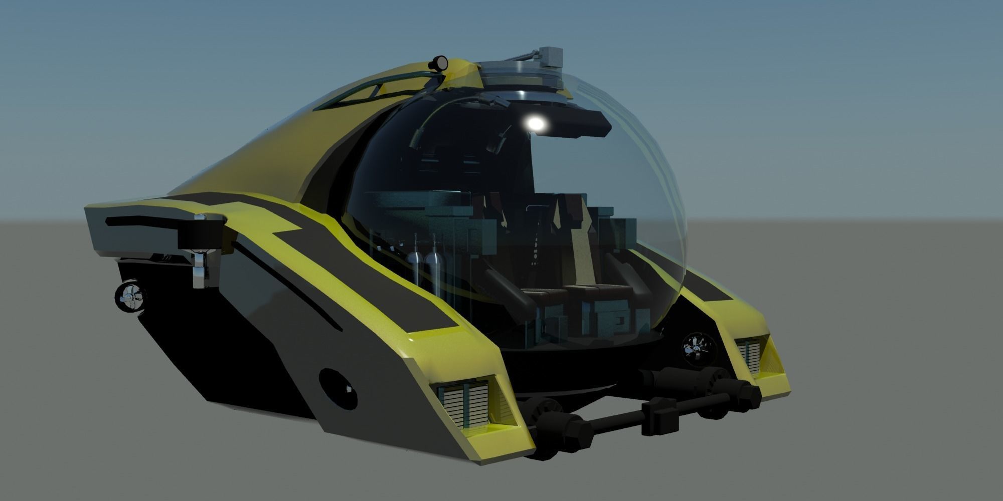 Deep Sea Research minisub 3D model | CGTrader