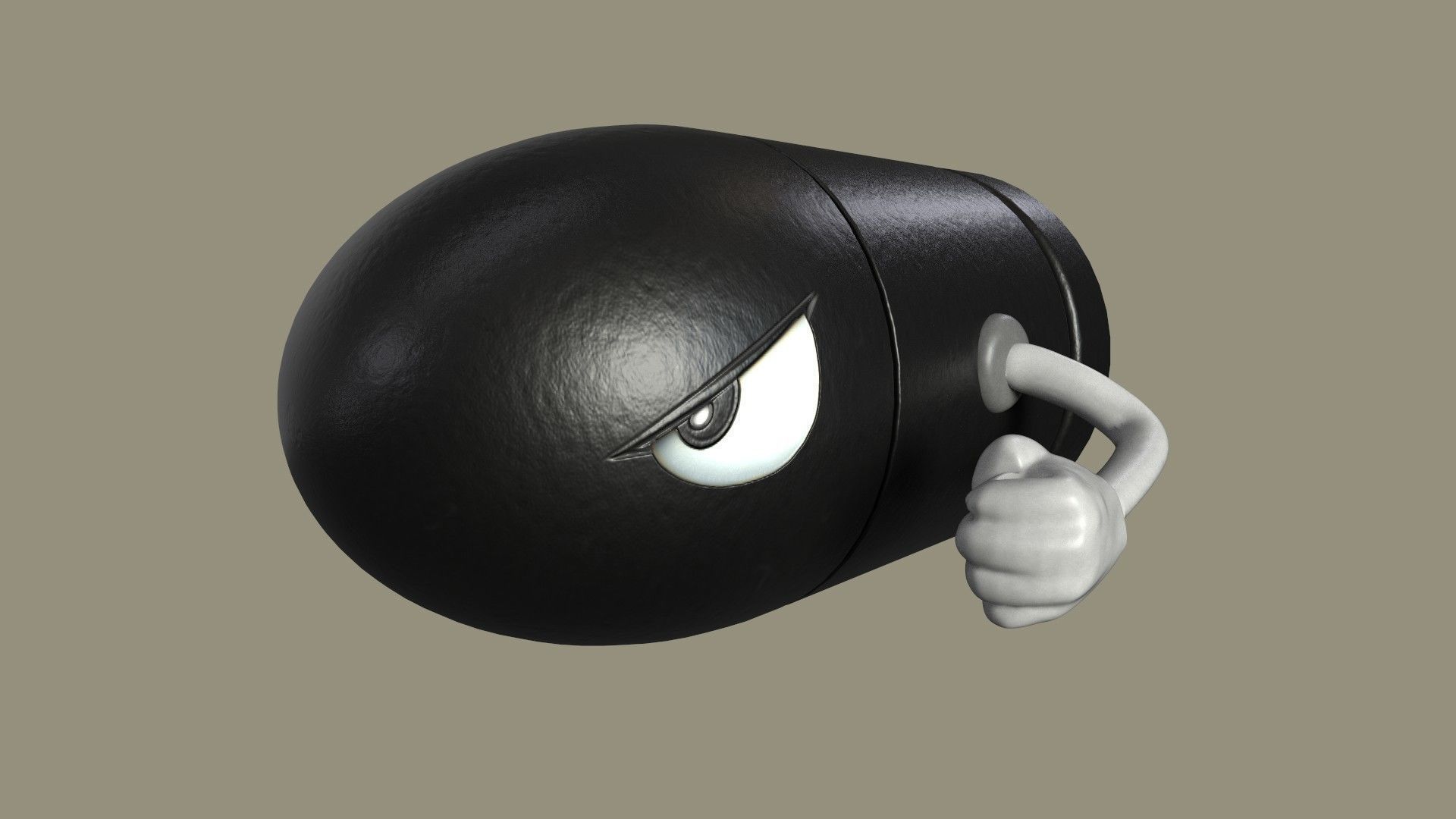 3D model Super Mario Bullet Bill VR / AR / low-poly | CGTrader