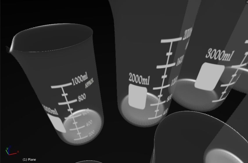 Beakers 3D model | CGTrader