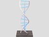 LED DNA Lamp 3D model | CGTrader