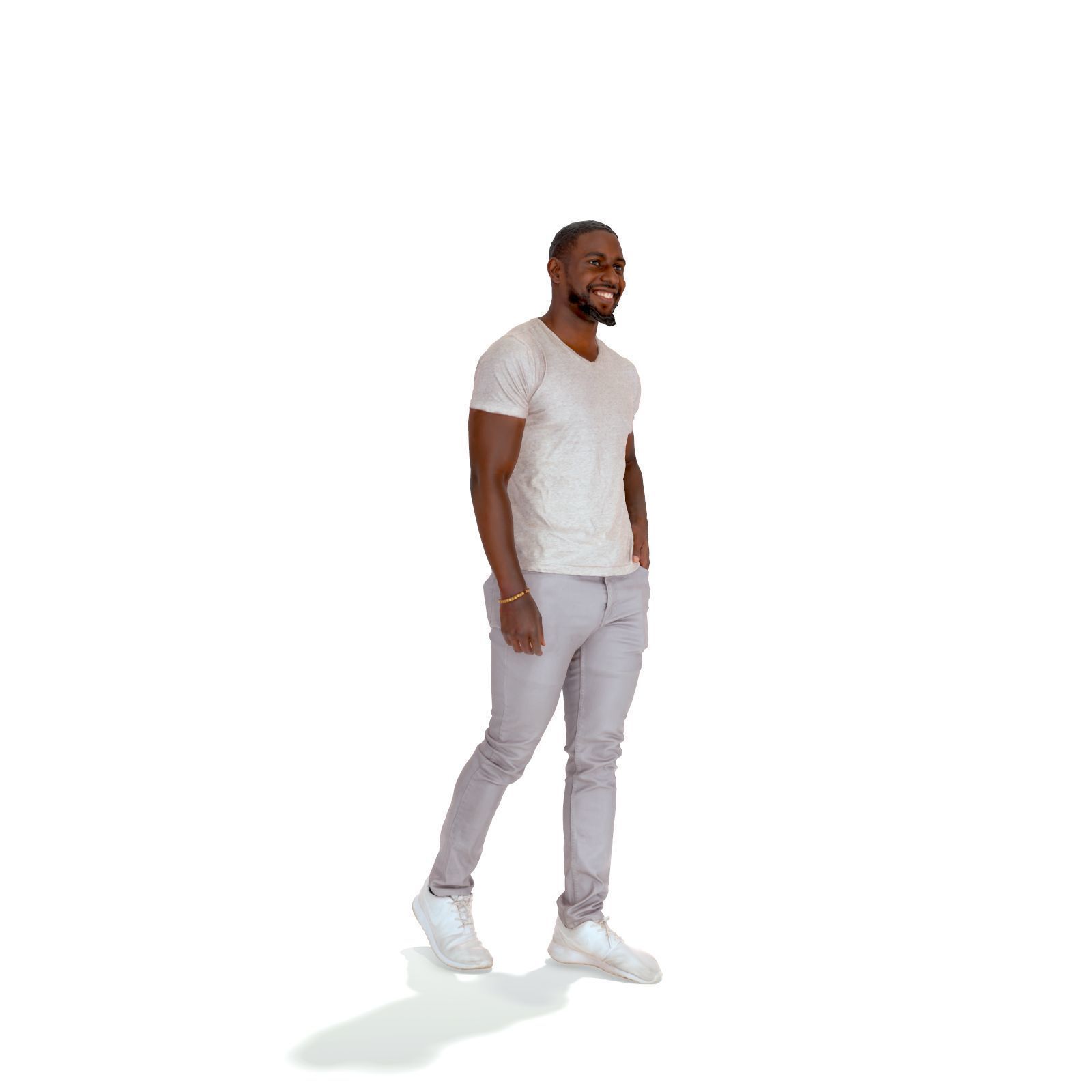 Simple Smiling Man CMan0327-HD2-O01P01-S 3D model | CGTrader