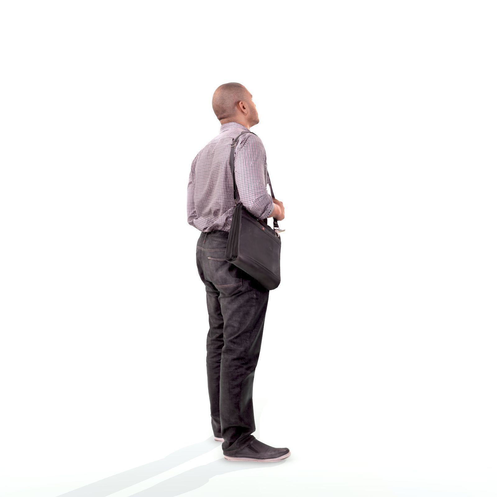 Man Standing Looking Upwards CMan0215-HD2-O01P02-S 3D model | CGTrader