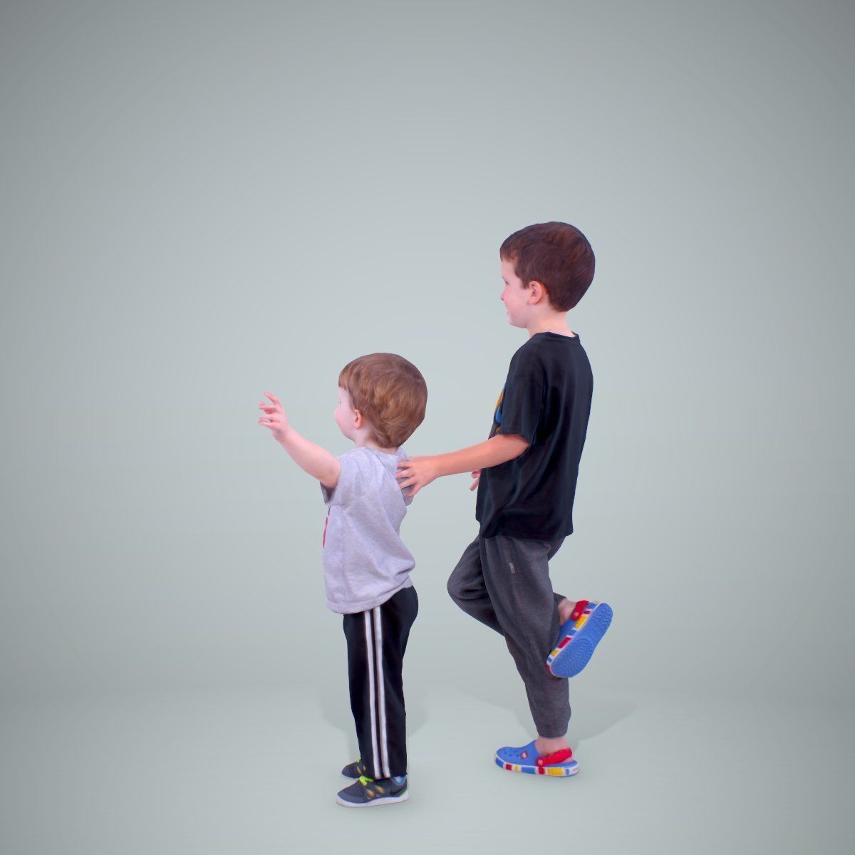 Two Child Boys CBoy0202-HD2-O01P01-S 3D model | CGTrader