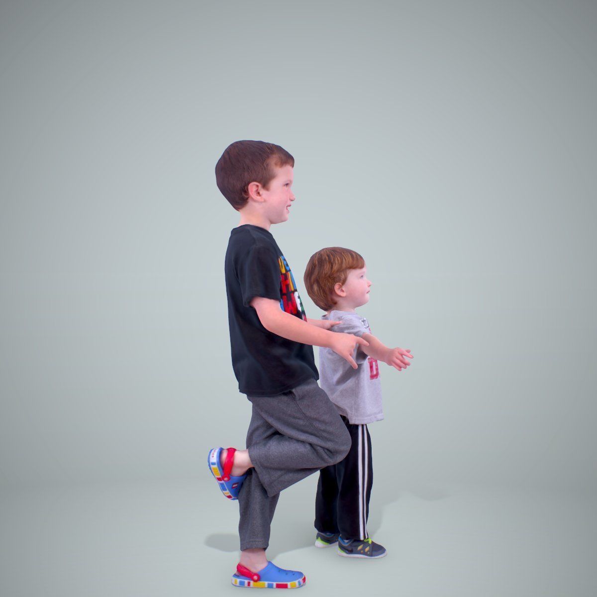 Two Child Boys CBoy0202-HD2-O01P01-S 3D model | CGTrader
