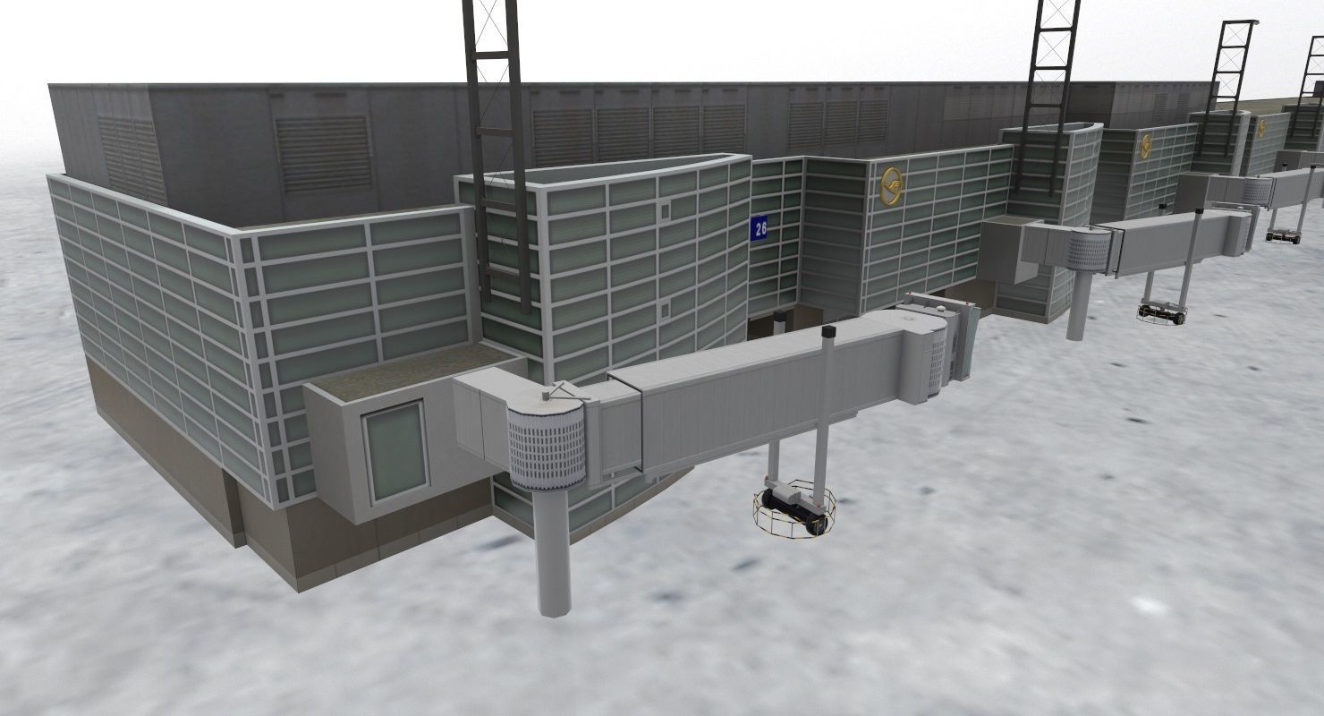 3D model EDDF Terminal 1A2 1 VR / AR / low-poly | CGTrader