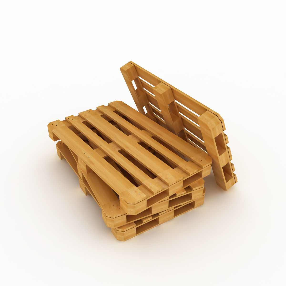 Wood Pallet v2 3D model | CGTrader